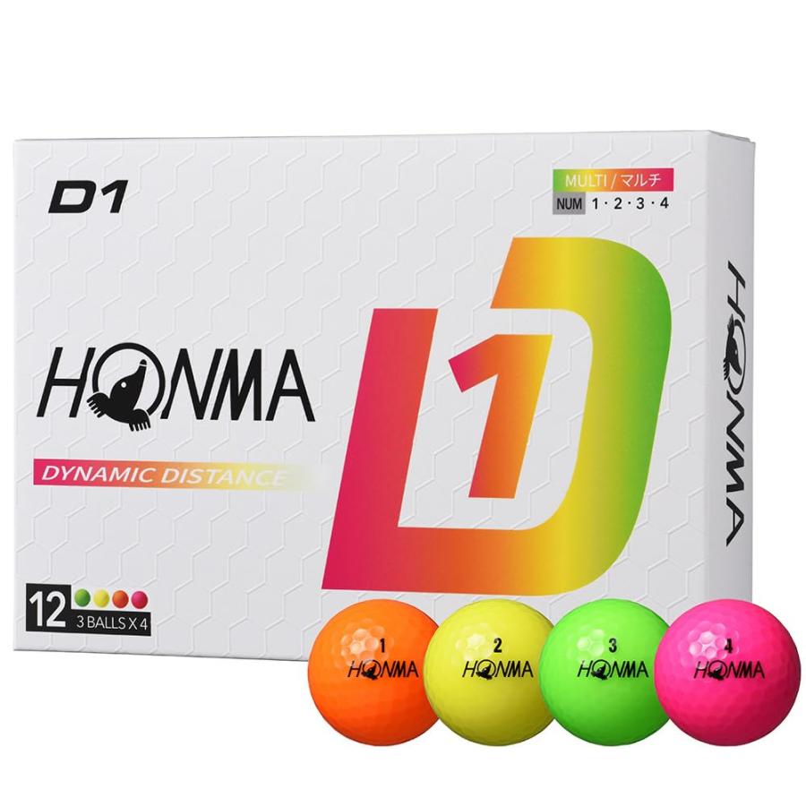 HONMA 2024 ホンマ D1 BT2401 マルチ （1ダース12個入） : hinaharu - 通販 - Yahoo!ショッピング