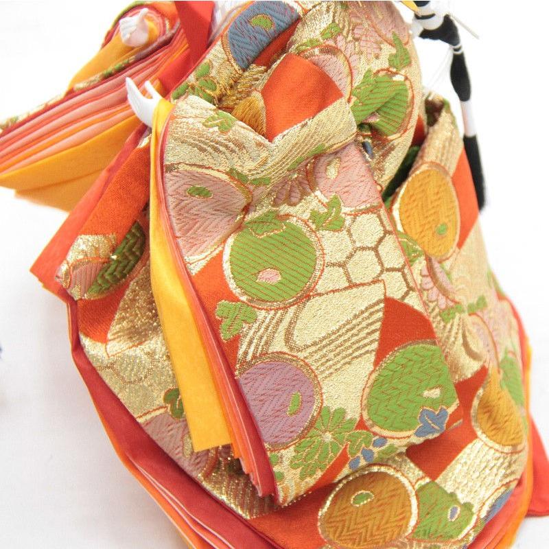 アウトレット品 雛人形三人官女単体 人形のみ 小十番官女 飾り幅120〜135cm 菊/朱 No.C-2 22a-ya-1616 : 22a ...