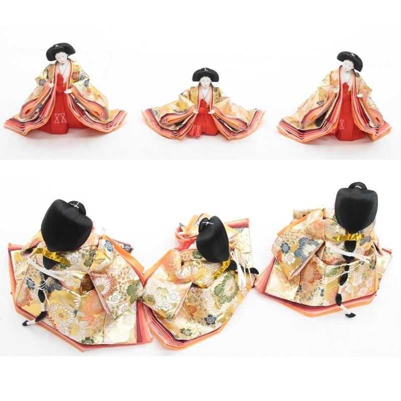 アウトレット品 雛人形三人官女単体 人形のみ 三五官女 飾り幅105〜120cm 四季花/金 No.5C-99M 22a-ya-1638 : ちぐさや - 通販 - Yahoo!ショッピング