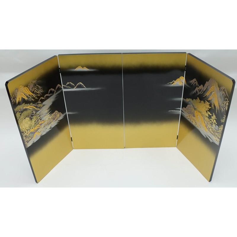 アウトレット品 屏風 屏風のみ 26号 二曲一双 金ボカシ屏風 金山水 23a-ya-0819 : ひな人形のあすか - 通販 - Yahoo!ショッピング