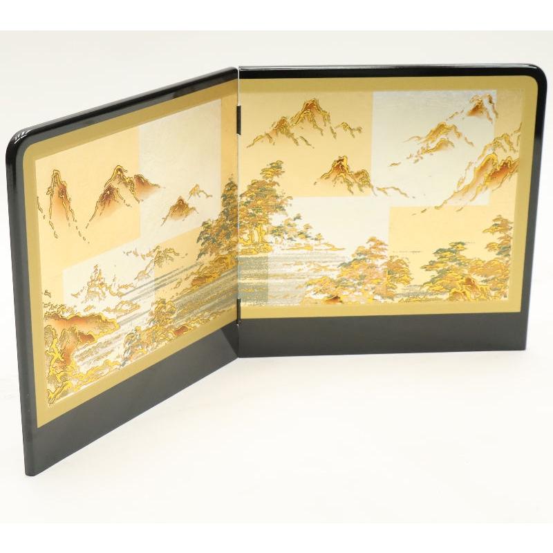 アウトレット品 屏風 単品 11号 金銀箔押 三曲屏風 秋山満開 24a-ya-0497 : ひな人形のあすか - 通販 - Yahoo!ショッピング
