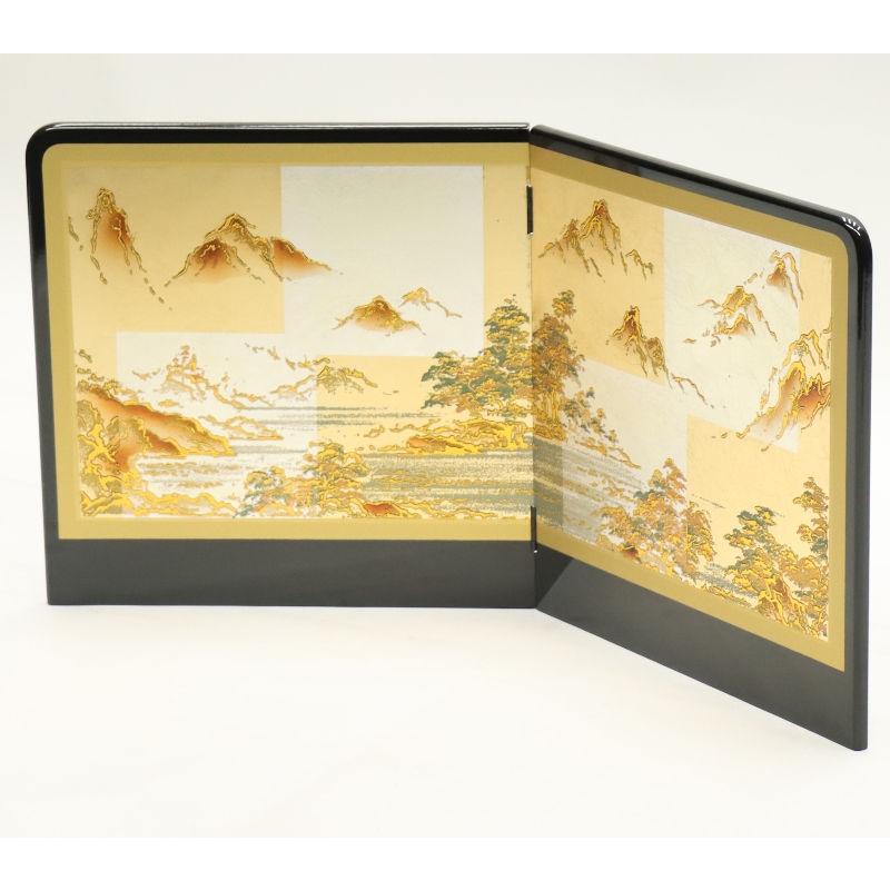 アウトレット品 屏風 単品 11号 金銀箔押 三曲屏風 秋山満開 24a-ya-0497 : ひな人形のあすか - 通販 - Yahoo!ショッピング