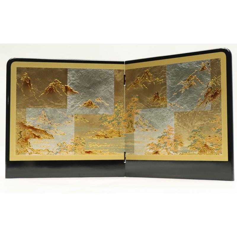 アウトレット品 屏風 単品 11号 金銀箔押 三曲屏風 秋山満開 24a-ya-0497 : ひな人形のあすか - 通販 - Yahoo!ショッピング
