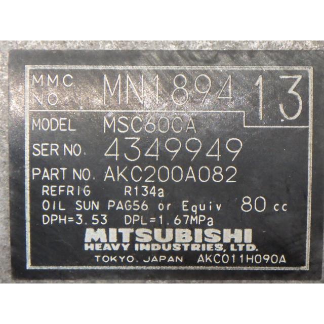 eKワゴン DBA-H82W エアコンコンプレッサー MITSUBISHI 中古 : 株式会社ヒノデリユースセンター - 通販 - Yahoo!ショッピング