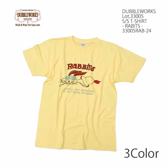 DUBBLEWORKS ダブルワークス DUBBLE WORKS 33005RAB-24 Tシャツ プリント - RABITS | ヒノヤ : ヒノヤ - 通販 - Yahoo!ショッピング