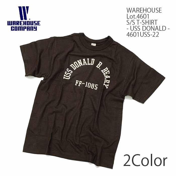 WAREHOUSE WAREHOUSE（ウエアハウス）Lot.4601 半袖Tシャツ - USS DONALD 4601USS-22 : ヒノヤ - 通販 - Yahoo!ショッピング