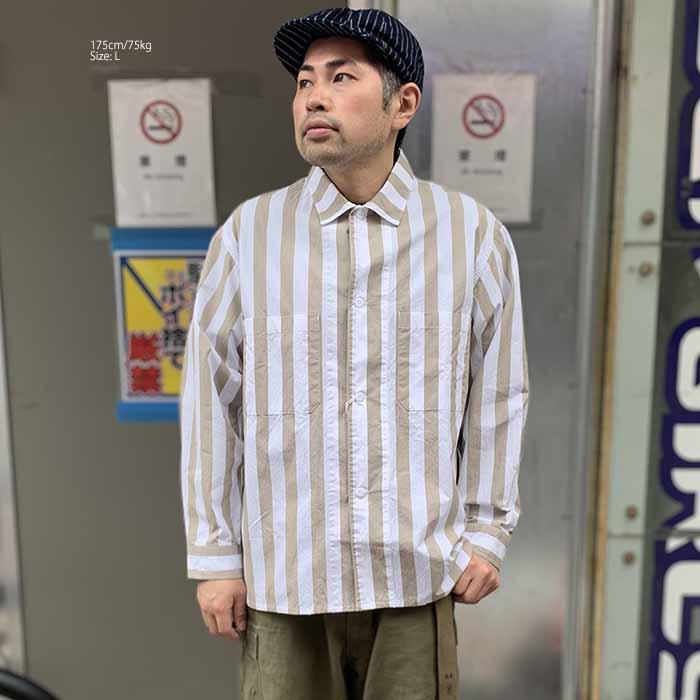 BARNS OUTFITTERS バーンズ BR-24200 ワイドストライプ 長袖シャツ メンズ | ヒノヤ HINOYA : ヒノヤ - 通販 - Yahoo!ショッピング