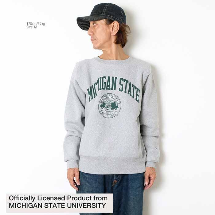 Champion チャンピオン C5-A007 リバースウィーブ クルーネック スウェット プリント - MICHIGAN STATE 米国製 メンズ | ヒノヤ : ヒノヤ - 通販 ...