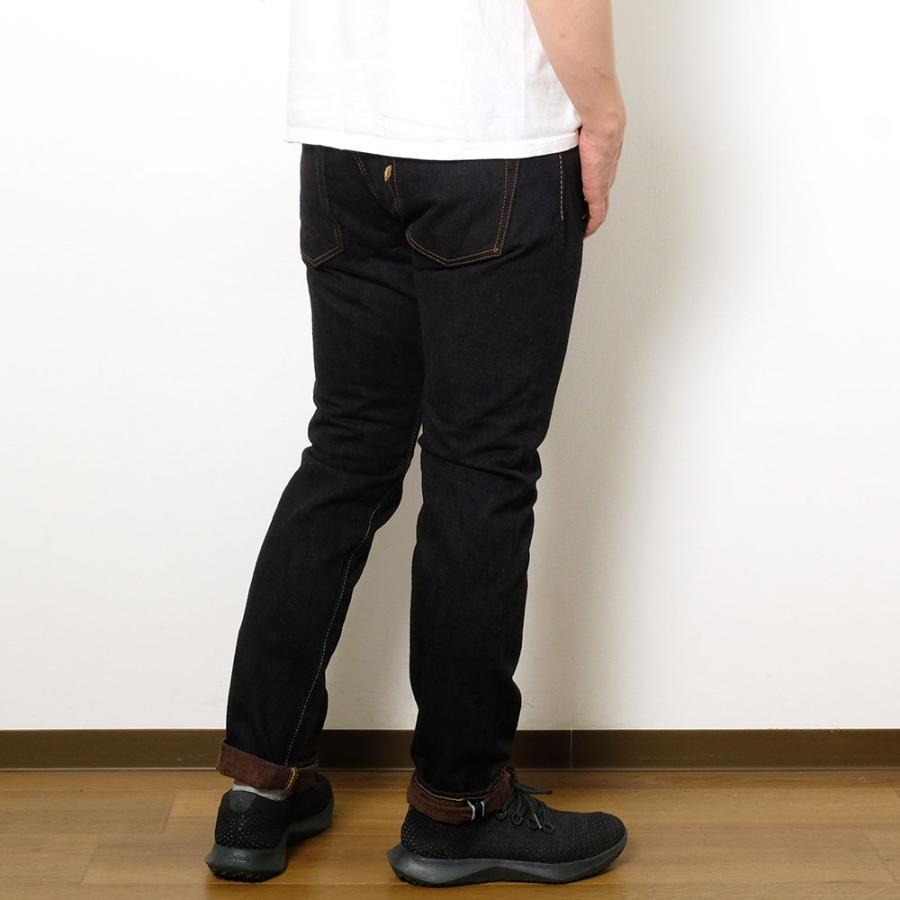 ピュア ブルー ジャパン pure blue japan PER-EX-013 15oz エクストラ スラブデニム インディゴx柿渋 スリムテーパード ジーンズ メンズ | ヒノヤ :PER ...