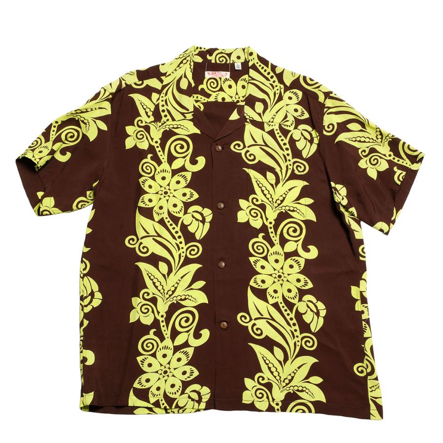 SUN SURF サンサーフ アロハシャツ SS39616 半袖 レーヨン ハワイアンシャツ - PICTOGRAPH FLOWER メンズ ...