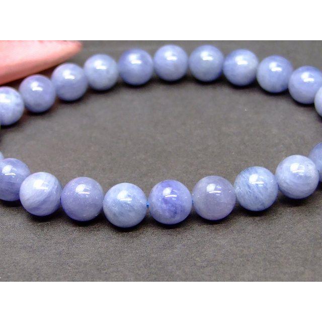 天然石 パワーストーン 63778 鑑別書付き タンザナイト 8mm AA ブレスレット 内径17cm ポーチ付き 鑑別済・本物保証 送料無料 タンザニア産 : 63778 : 天然石 パワー ...