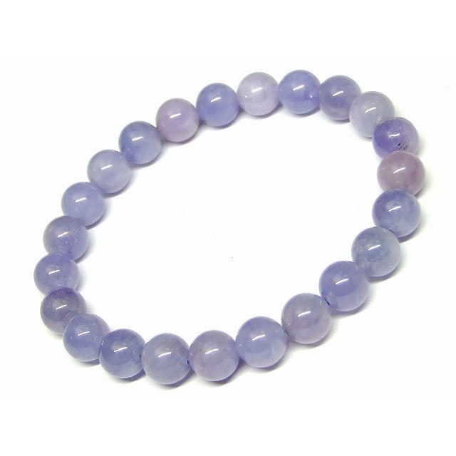 天然石 パワーストーン 66276 鑑別書付き タンザナイト 8mm AA ブレスレット 内径17cm ポーチ付き 鑑別済・本物保証 送料無料 タンザニア産 : 天然石 パワーストーン 品良 ...