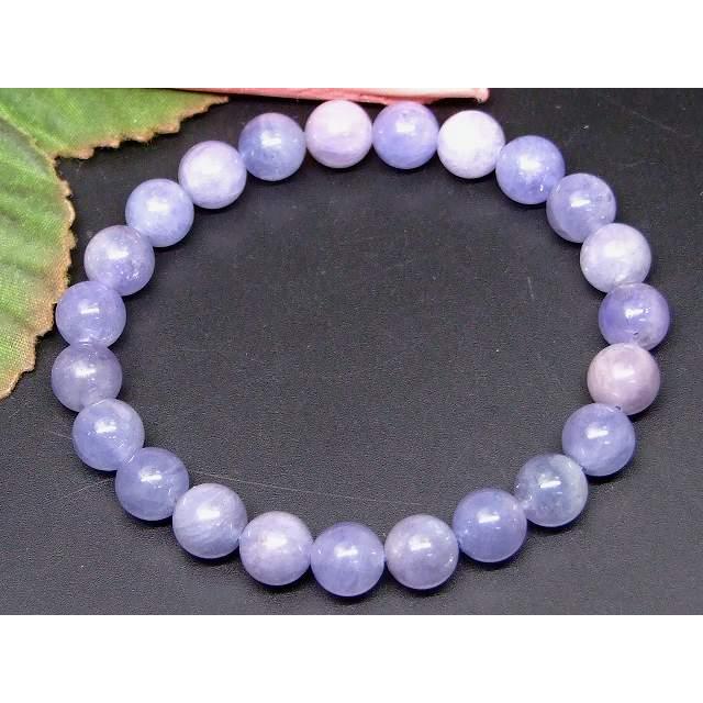 天然石 パワーストーン 66276 鑑別書付き タンザナイト 8mm AA ブレスレット 内径17cm ポーチ付き 鑑別済・本物保証 ポーチ付き 送料無料 タンザニア産 : 66276 ...