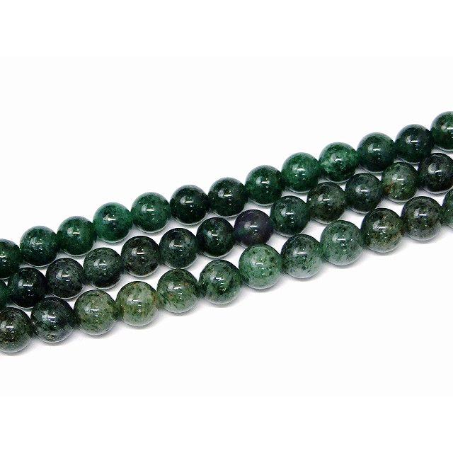 天然石 パワーストーン 67503 今月の半額 わけあり グリーンストロベリークォーツ 6mm 1連38cm×3本セット 通し針、解説書、1m ...
