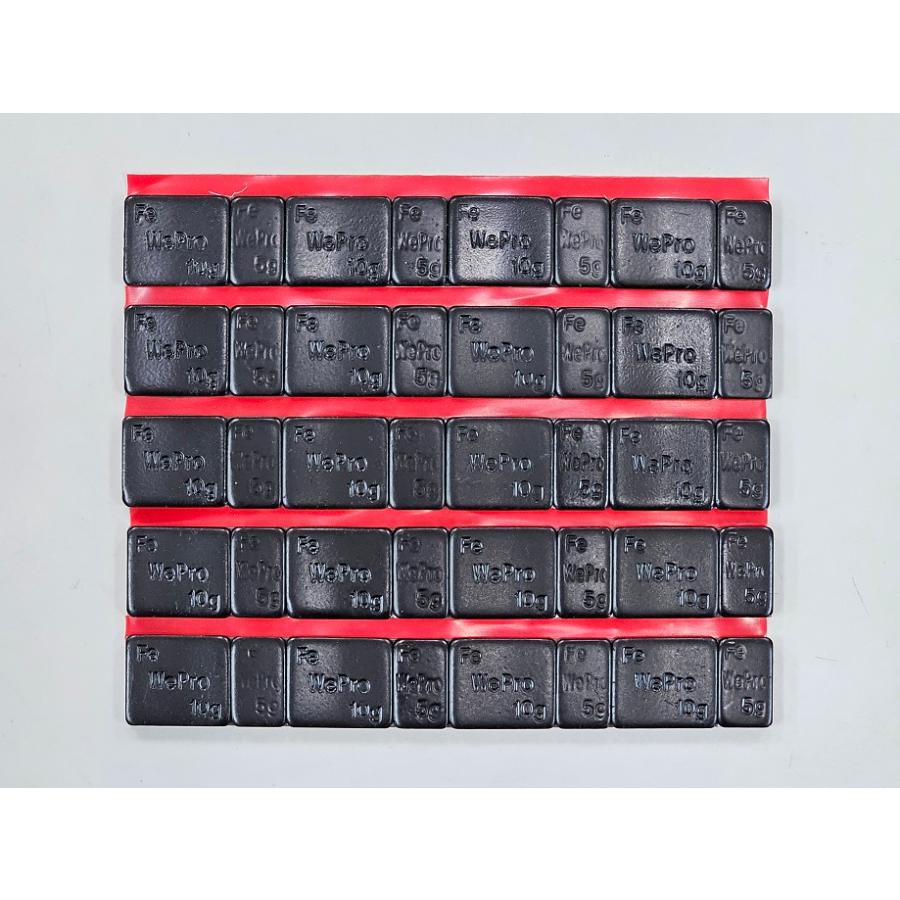 【1箱】WEPRO ブラック 貼り付け バランスウェイト 3kg（5g・10gの60g×50枚） : オートパーツガイアYahoo!店 - 通販 - Yahoo!ショッピング
