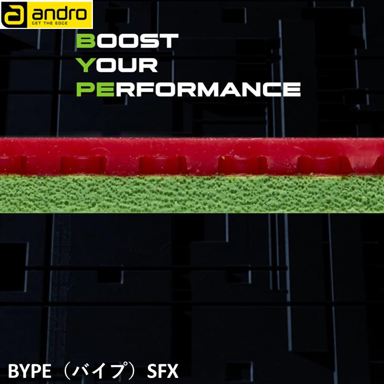 andro（アンドロ） 卓球 ラバー BYPE（バイプ）SFX 攻撃用 テンション 裏ソフト : ひら卓屋 - 通販 - Yahoo!ショッピング