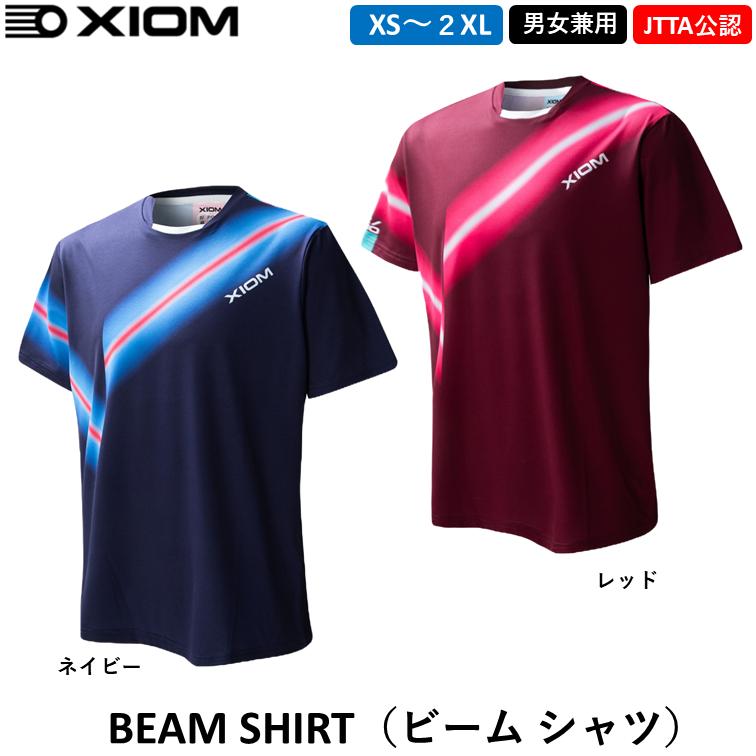 XIOM エクシオン 卓球ウェア ビーム シャツ BEAM SHIRT 日本卓球協会公認 ユニフォーム 卓球ゲームシャツ : ひら卓屋 - 通販 - Yahoo!ショッピング
