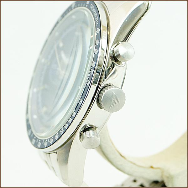 EMPORIO ARMANI アルマーニ AR6072 メンズ 腕時計 ブルーダイアル クオーツ ABランク 中古 nr0402010 ...