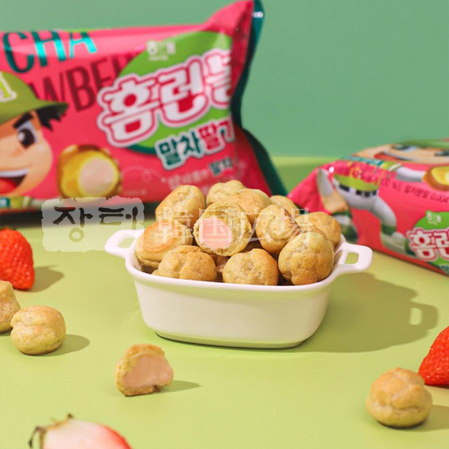 ヘテ ホームランボール 抹茶イチゴ 49g : 韓国広場 - 韓国食品のお店 - 通販 - Yahoo!ショッピング