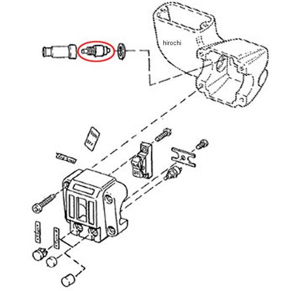 5100-6540 ガッツクローム フロントブレーキスイッチ グリメカ製角型マスターシリンダー対応 72001-69A HD店 : ヒロチー商事 2号店 - 通販 - Yahoo!ショッピング