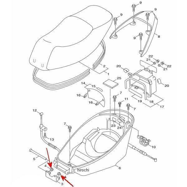 YAMAHA（ヤマハ） 【メーカー在庫あり】 95702-06500 ヤマハ純正ナットフランジ(7G2) HD : ヒロチー商事 2号店 ...