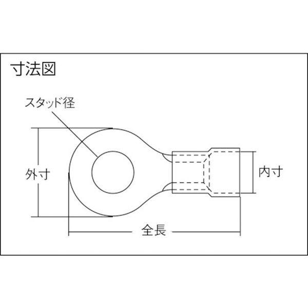 【メーカー在庫あり】 FV1.25-M4 FV1.25M4 日本圧着端子製造(株) JST ビニル絶縁付丸型端子（F形） 100個入り HD店 : fv1-25m4-tn : ヒロチー商事 2 ...