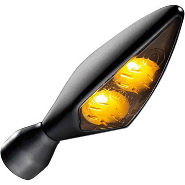 KM148-100 ケラーマン Kellermann micro Rhombus Dark/マイクロ ローンバス Dark 左前、右後 マットブラック/スモーク アンバー 1個売り HD店 ...