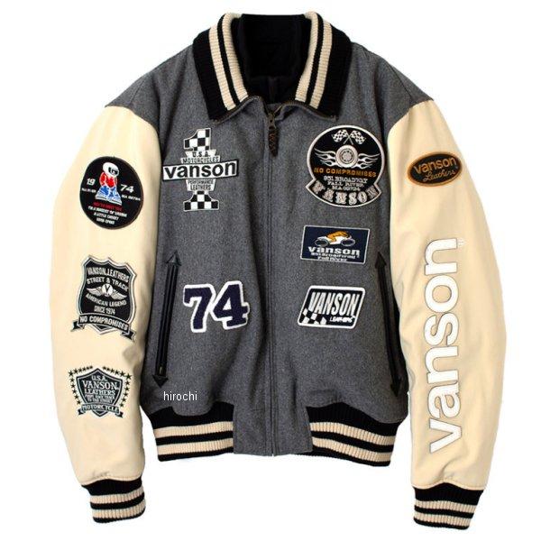VANSON VS22107W-GYIV VS22107W バンソン 秋冬モデル アワードジャケット グレー/アイボリー HD店 : ヒロチー商事 2号店 - 通販 - Yahoo!ショッピング