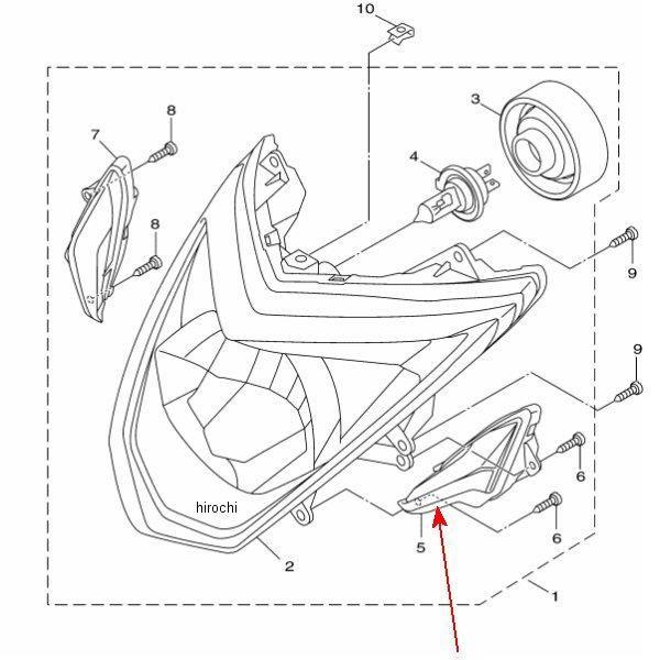 YAMAHA 1YP-H4301-00 ヤマハ純正 パイロットライトアセンブリ1 HD店 : ヒロチー商事 1号店 - 通販 - Yahoo ...