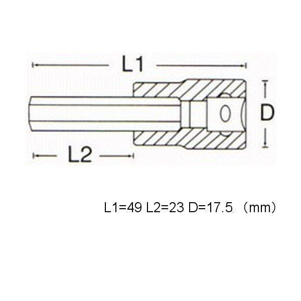 【メーカー在庫あり】 22885-SG シグネット SIGNET (#22615) 3/8DR 5mm ヘックスビットソケット JP店 ...