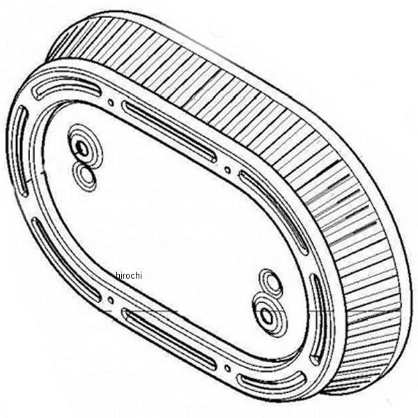 Harley Davidson 29400267 ハーレー純正 エアフィルターエレメント 18年以降 FLFBS、FLHCS JP店 : ヒロ ...