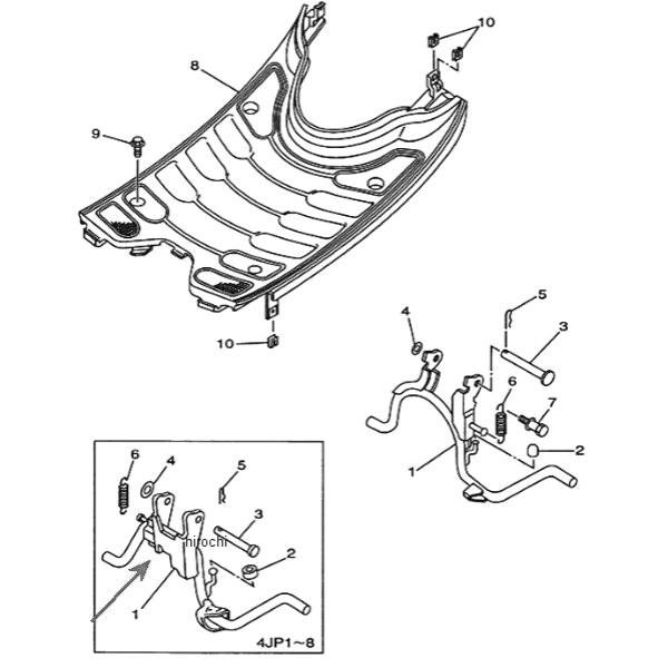 YAMAHA 【メーカー在庫あり】 3VR-27111-11 ヤマハ純正 スタンド メイン JP : ヒロチー商事 1号店 - 通販 ...