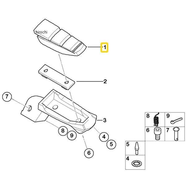 BMW 46717654384 BMW純正 フット レスト ゴム JP店 : ヒロチー商事 1号店 - 通販 - Yahoo!ショッピング