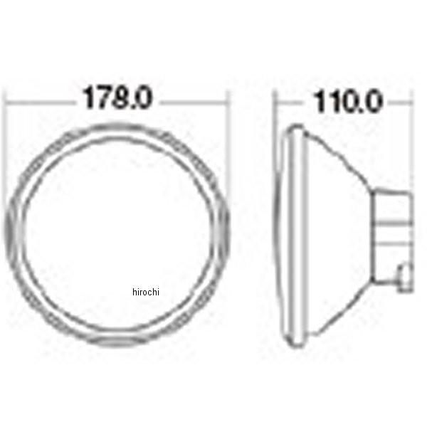 FB04 スタンレー STANLEY ヘッドライト バイク用 マルチリフレクター φ180 丸型 H4U 12V60/55W 1個入り 青 JP店 : ヒロチー商事 1号店 - 通販 ...