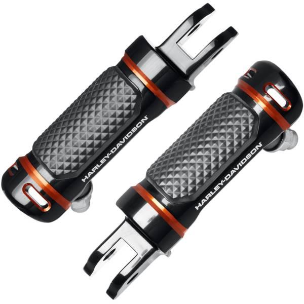 Harley Davidson 50502255 ハーレー純正 ライダー フットペグ アドバーサリー 21年以降 RH1250S 黒/オレンジ ...