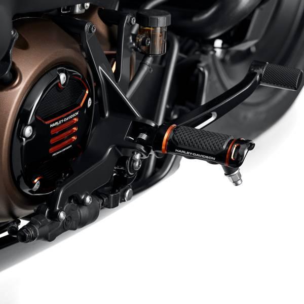 Harley Davidson 50502255 ハーレー純正 ライダー フットペグ アドバーサリー 21年以降 RH1250S 黒/オレンジ ...