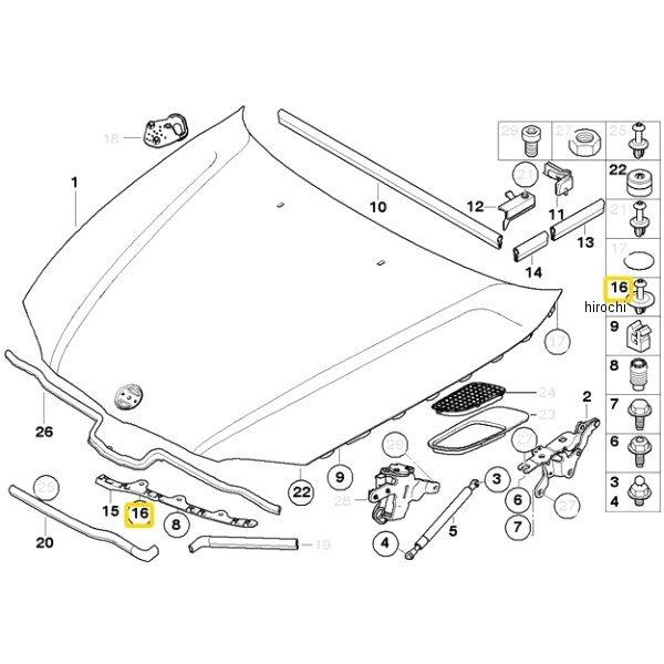 BMW 51168197908 BMW純正 リベット JP店 : ヒロチー商事 1号店 - 通販 - Yahoo!ショッピング