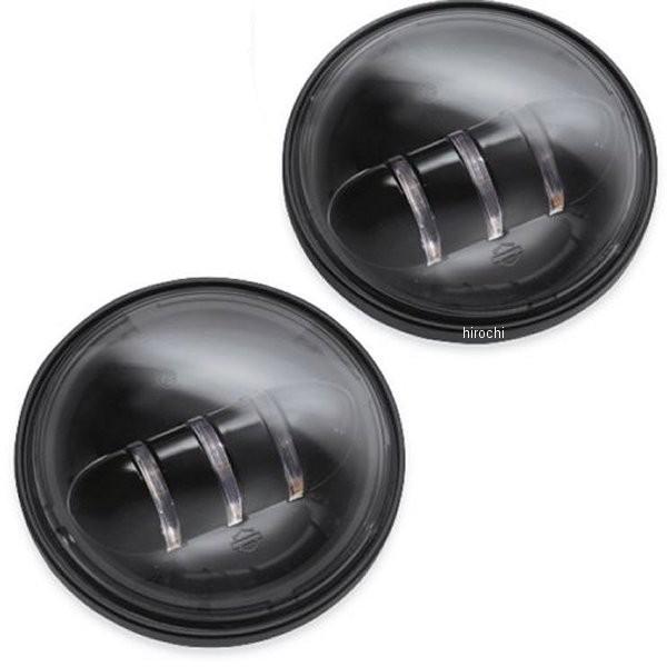 Harley Davidson 68000173 ハーレー純正 4インチ LED補助ライト プロジェクター グロスブラック(左右ペア) JP店 ...