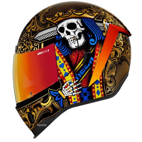 ICON-0101-1472 アイコン ICON フルフェイスヘルメット AIRFORM スーサイドキング ゴールド JP店 :ICON ...