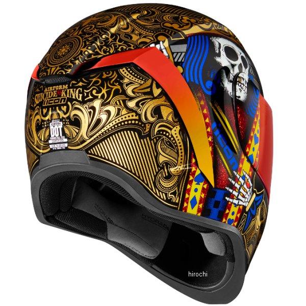 ICON-0101-1472 アイコン ICON フルフェイスヘルメット AIRFORM スーサイドキング ゴールド JP店 :ICON ...