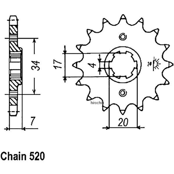 【USA在庫あり】 JTF1329-12 JT チェーン JT Chains スプロケット フロント 12T/520 83年-85年 ...