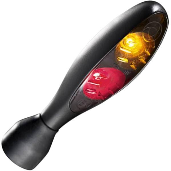 KM143-100 ケラーマン Kellermann micro 1000 DF Dark/ マイクロ ダーク マットブラック/スモーク アンバー/赤 1個売り JP店 : ヒロチー商事 1号 ...