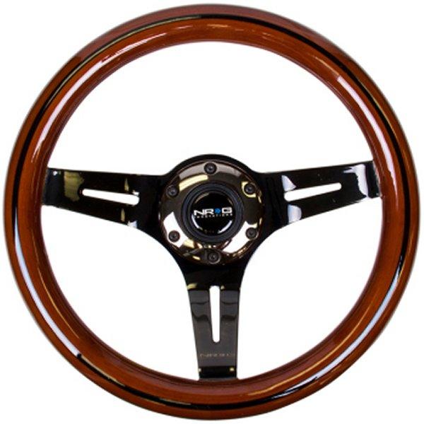 【USA在庫あり】 nrgST-310BRB-BK NRG Classic Wood Grain ステアリングホイール (310mm ...