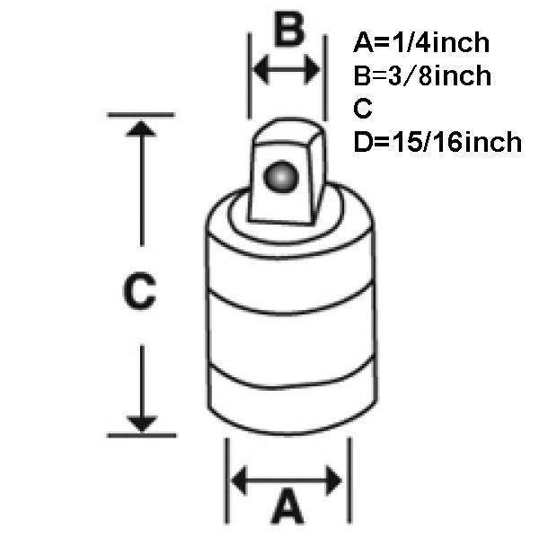 【USA在庫あり】 TA3 スナップオン Snap-on 3/8インチ アダプター 3/8⇔1/4 全長 24mm JP店 : ヒロチー商事 ...