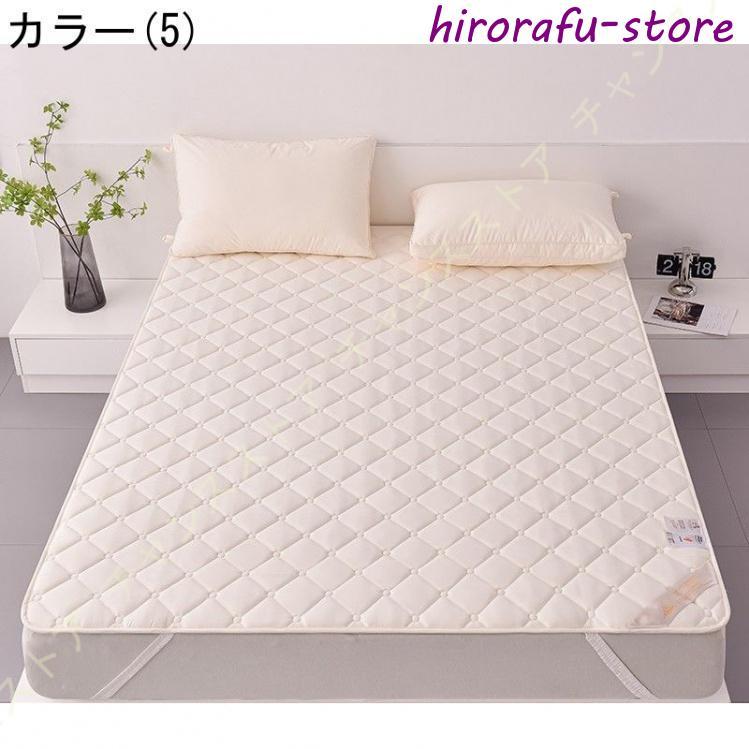 綿の敷きパッド マットレスパッド 無地 クイーンサイズ 布団敷きパッド ベットパッド オールシーズン ベッドパッド 柔らか 通年使える 着脱簡単 敷パッド : ヒロラフ - 通販 ...