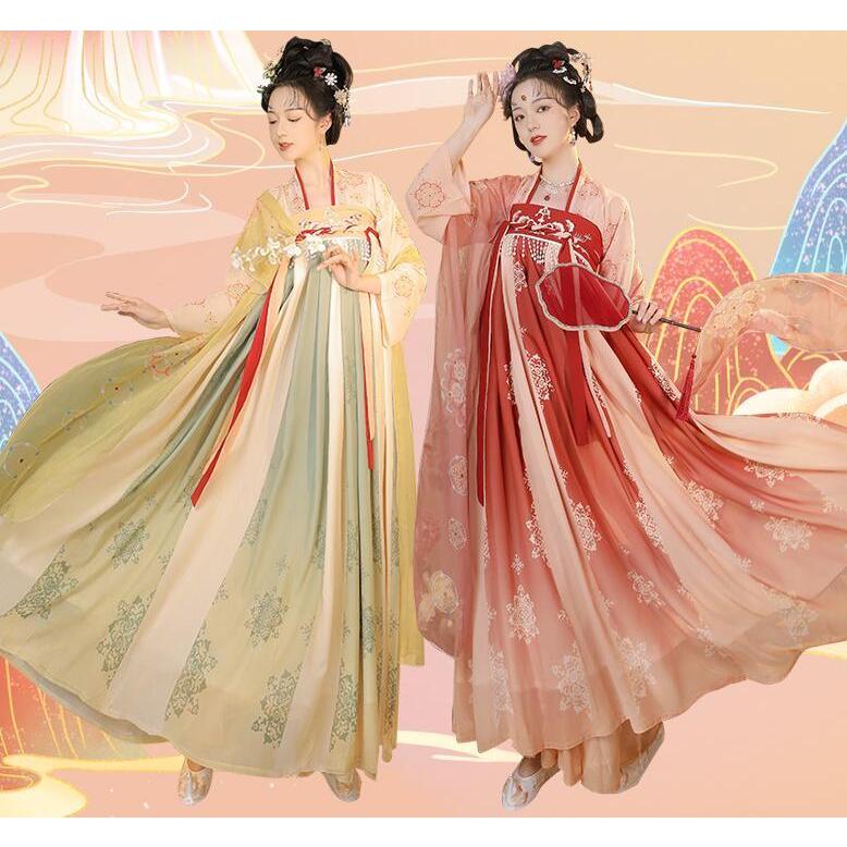 レディース古典美女漢服唐装 唐装中華コスプレ衣装 3色 ステージ演出衣装 3点セットアップ コスチューム日常着もOK仙女中国伝統古代ダンス衣装 ハロウィン : 広田ヤフー店 - 通販 ...