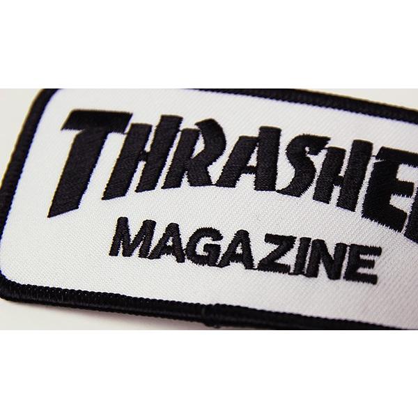 THRASHER（スラッシャー） US パッチ ワッペン 刺繍 Iron On Mag Logo Patch White/Black スケボー SKATE SK8 スケートボード : HIS ...