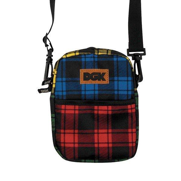 DGK (ディージーケー) ショルダーバック カバン ミニバッグ Patchwork Shoulder Bag Multi スケボー ...