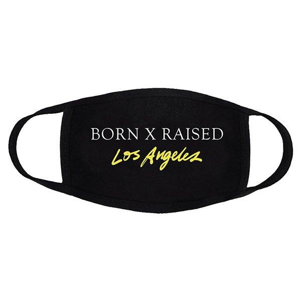 BornxRaised (ボーンアンドレイズド) マスク 布マスク フェイスマスク BXR L.A. FACE MASK BLACK ...