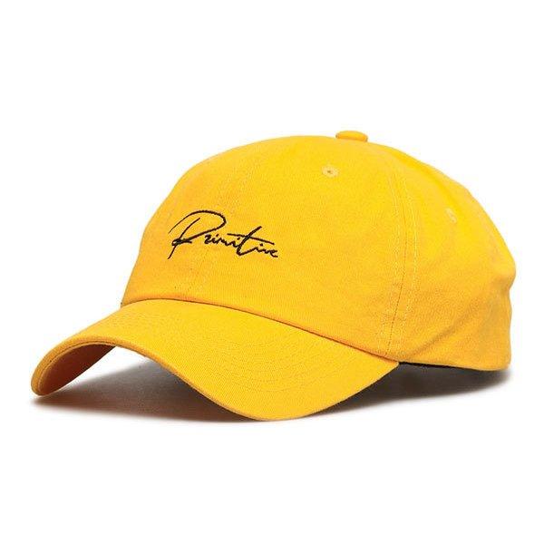 Primitive Skateboards (プリミティブ) キャップ GINZA SCRIPT STRAPBACK GOLD / BLACK スケボー SKATE SK8 スケートボード ...